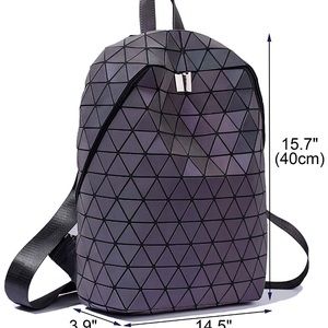 Bags | Geometric Backpack Holographic | Poshmark